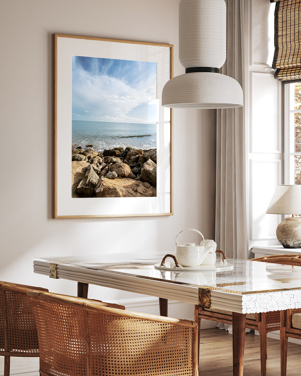 Blue Sunset Wrightsville Beach Photograph – Wright + Roam